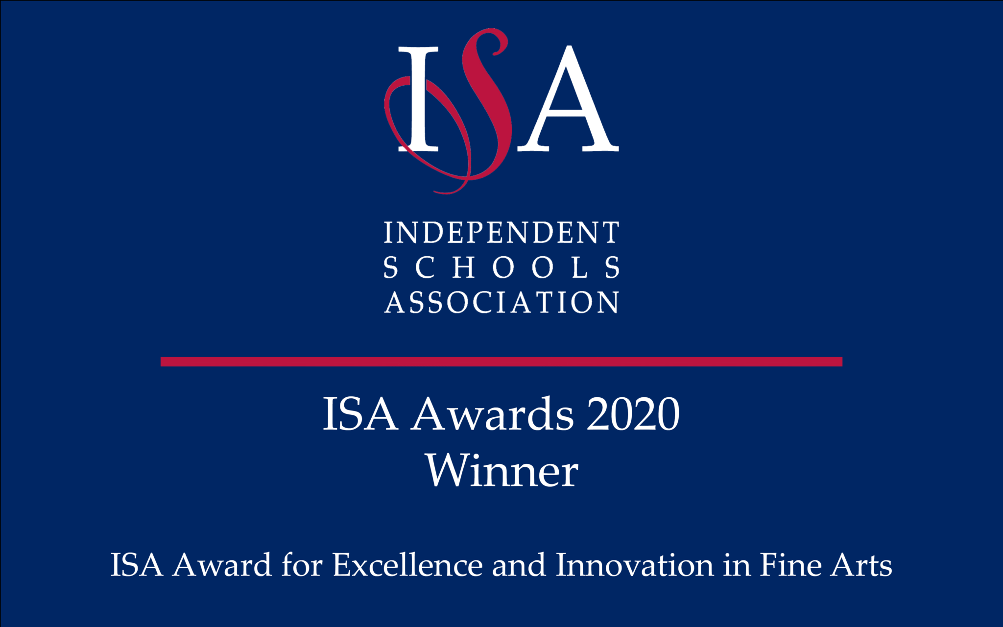 ISA Award for Excellence and Innovation in Fine Arts 2020 | MPW London